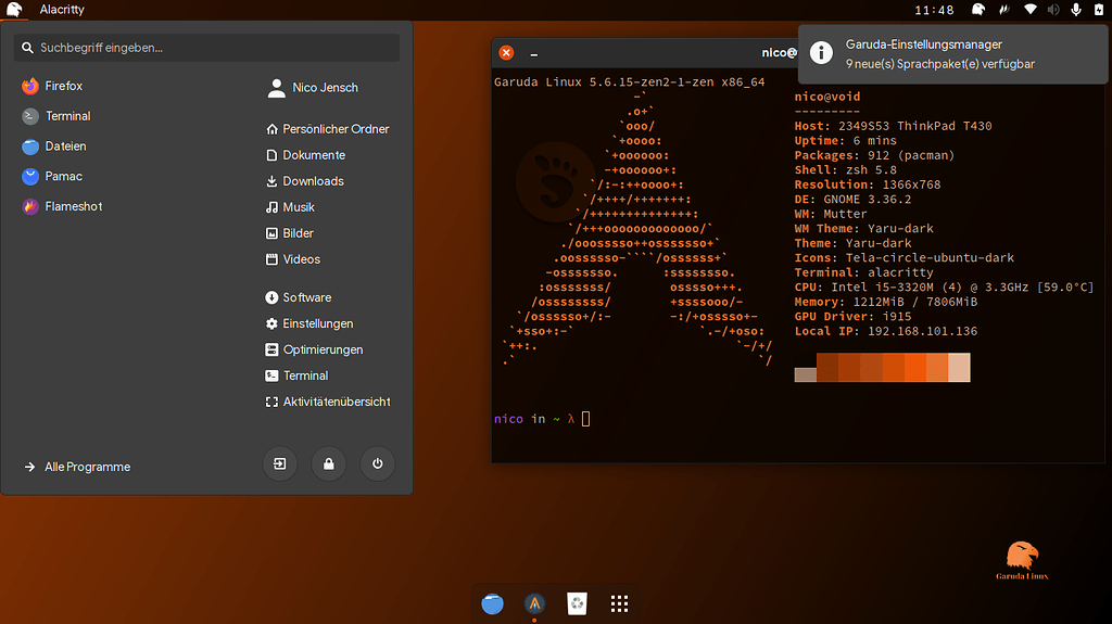 GNOME | lite | utimate | 200605 - Garuda Installer Images - Garuda ...