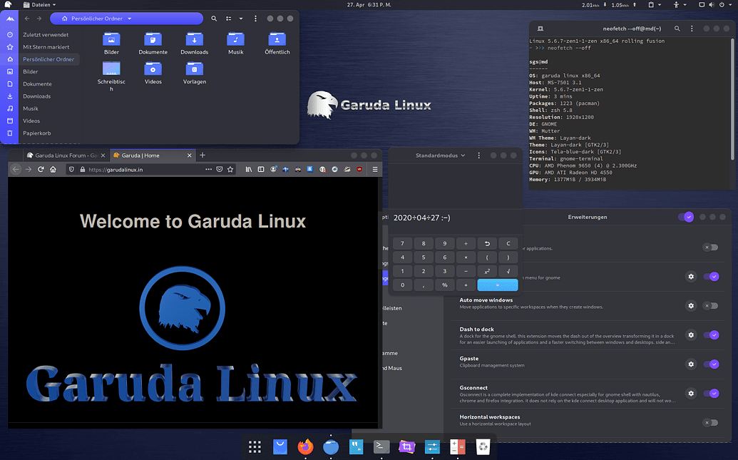 :garuda_gnome_tux: GNOME Desktop - GNOME - Garuda Linux Forum