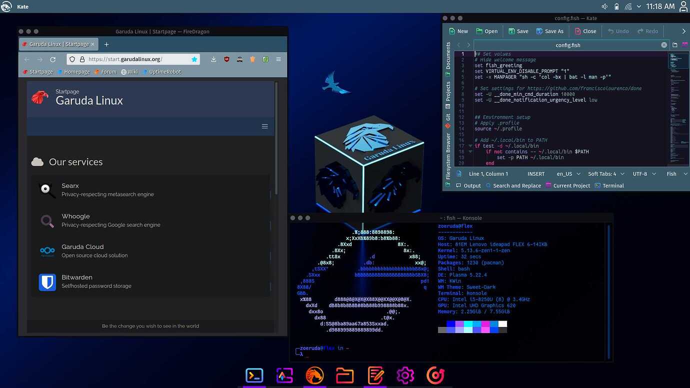 DarkBlue/LIghtBlue(Space Colors) Themed version of Dragonized KDE for ...