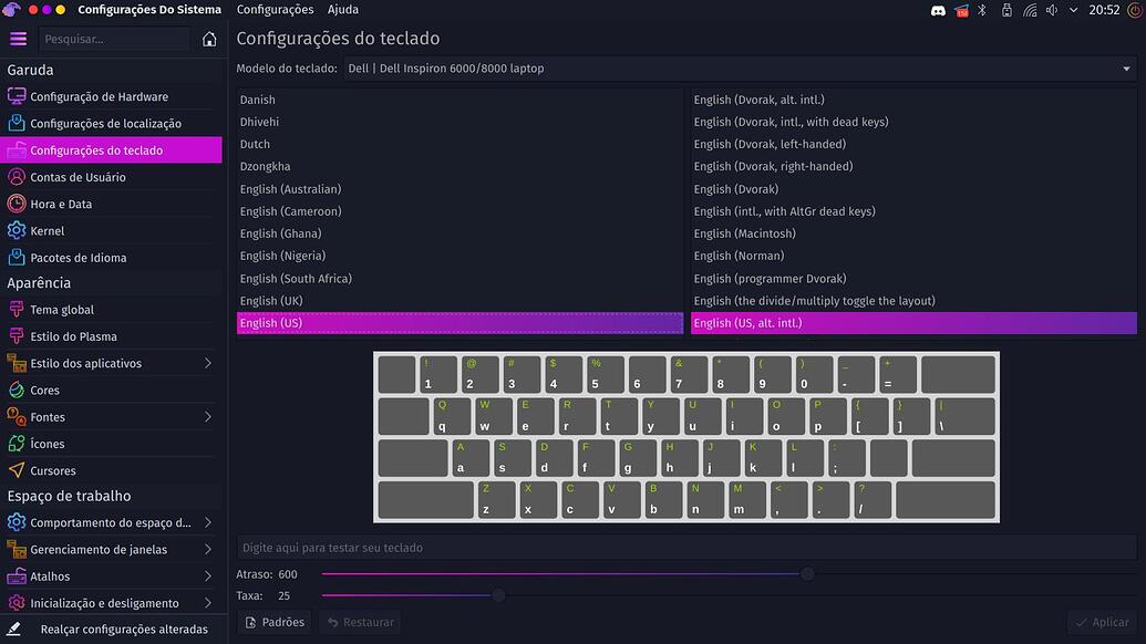 Keyboard layout keeys changing whenever the Desktop Environment is ...