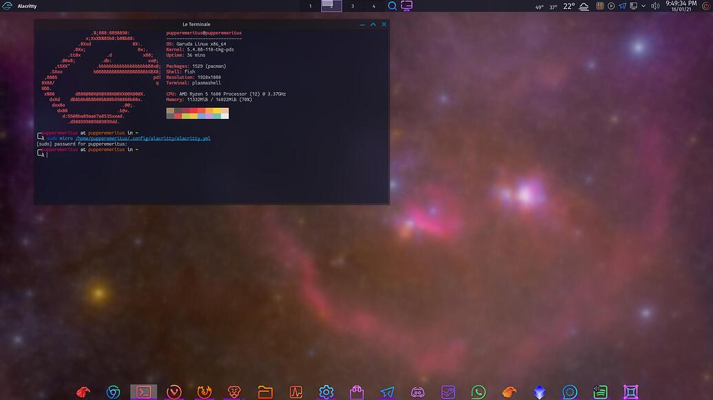 Show us your Garuda terminal :-) - Showcase - Garuda Linux Forum