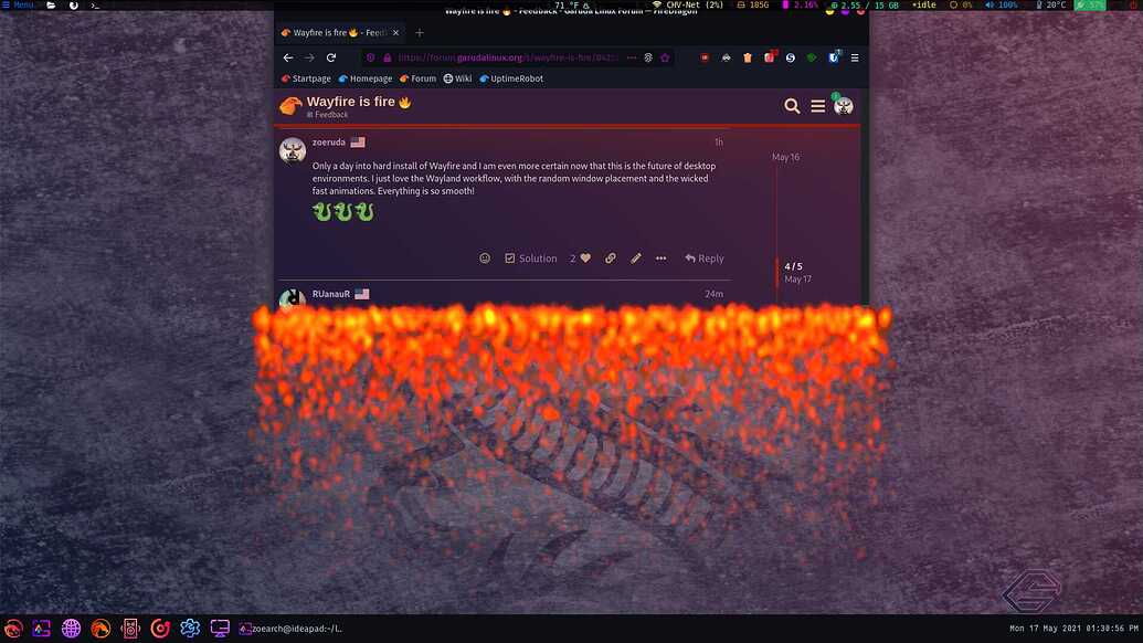 Wayfire is fire 🔥 - Feedback - Garuda Linux Forum