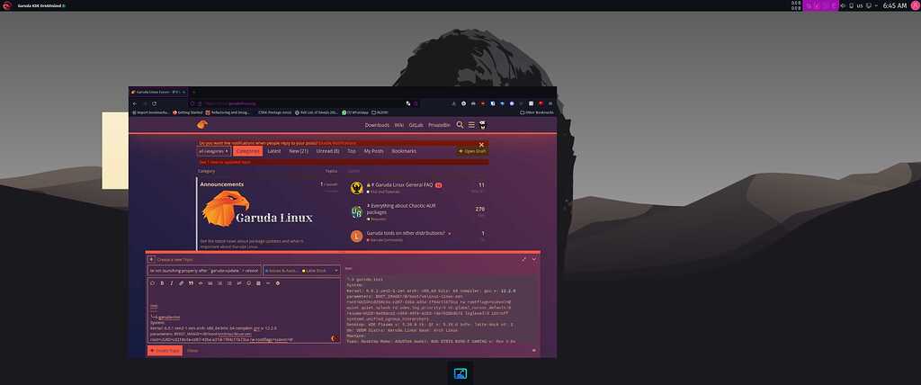 KDE/Latte not launching properly after `garuda-update` + reboot - Latte Dock - Garuda Linux Forum