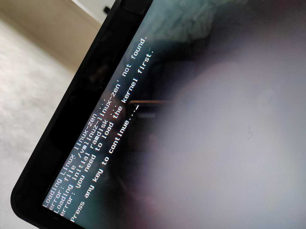 Issue with boot linux zen - Issues & Assistance - Garuda Linux Forum