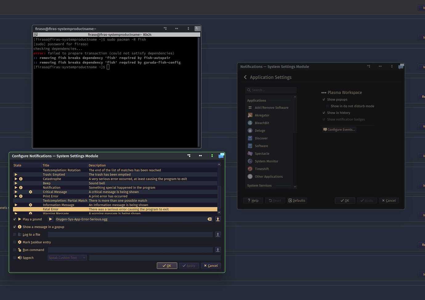 Lost fish config - KDE - Garuda Linux Forum