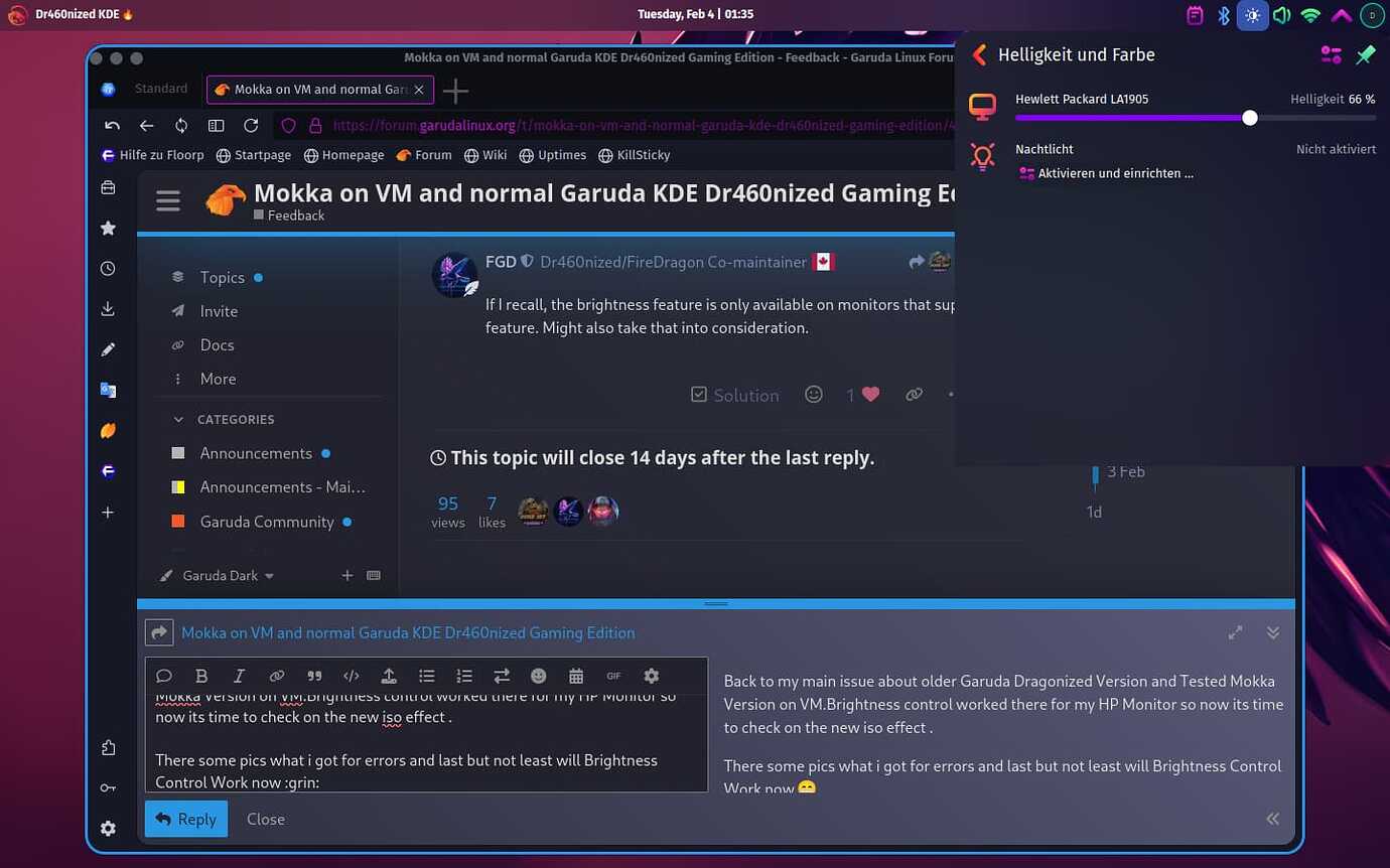 Mokka on VM and normal Garuda KDE Dr460nized Gaming Edition - Feedback - Garuda Linux Forum