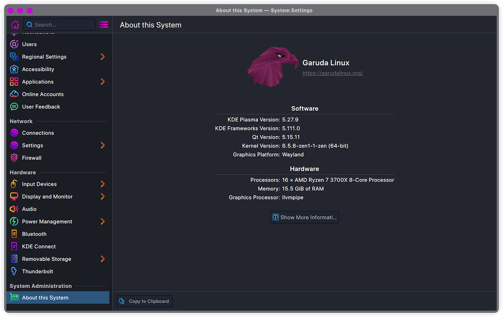 Incorrect Graphics driver - llvmpipe - Newbies - Garuda Linux Forum