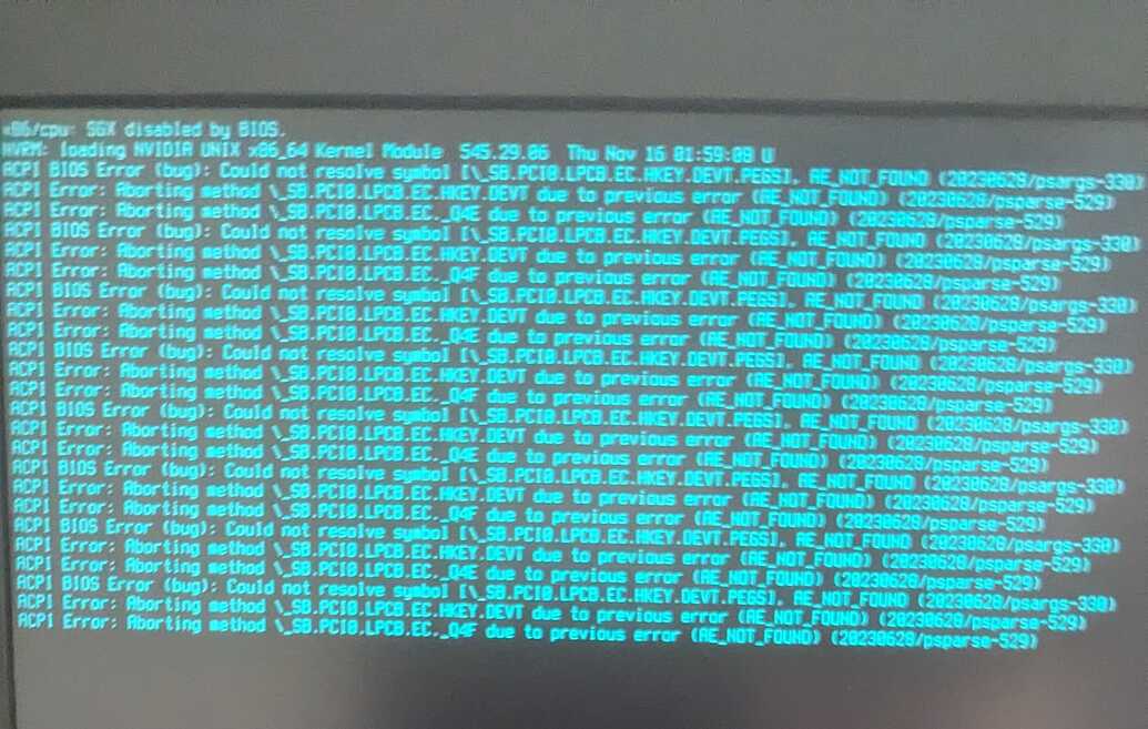 X86/cpu: SGX disabled by BIOS Error - Issues & Assistance - Garuda ...
