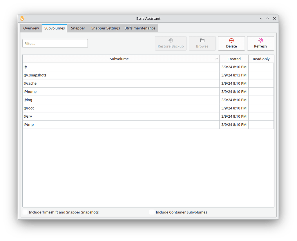 How to make snapshots from home folder | @home - Issues & Assistance - Garuda Linux Forum