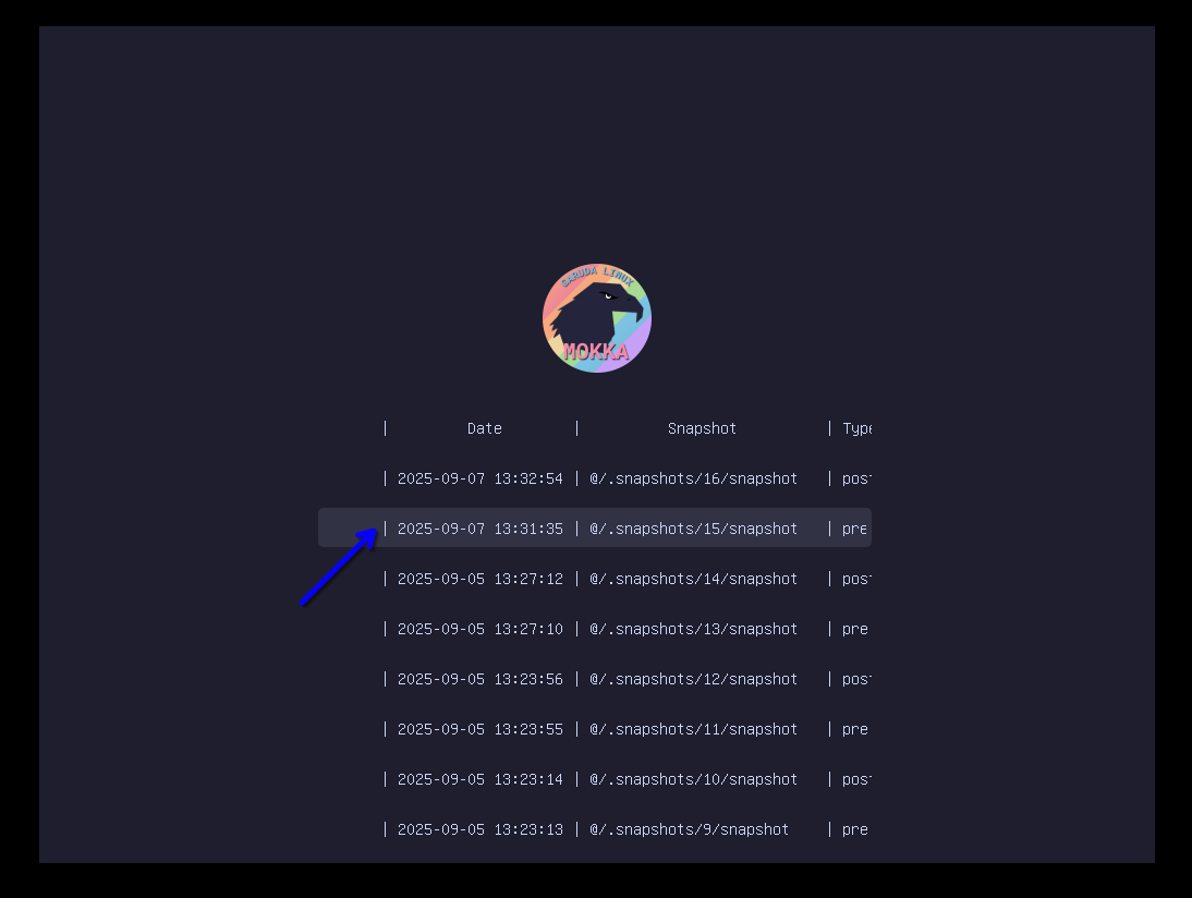 Snapshots not booting? - Issues & Assistance - Garuda Linux Forum