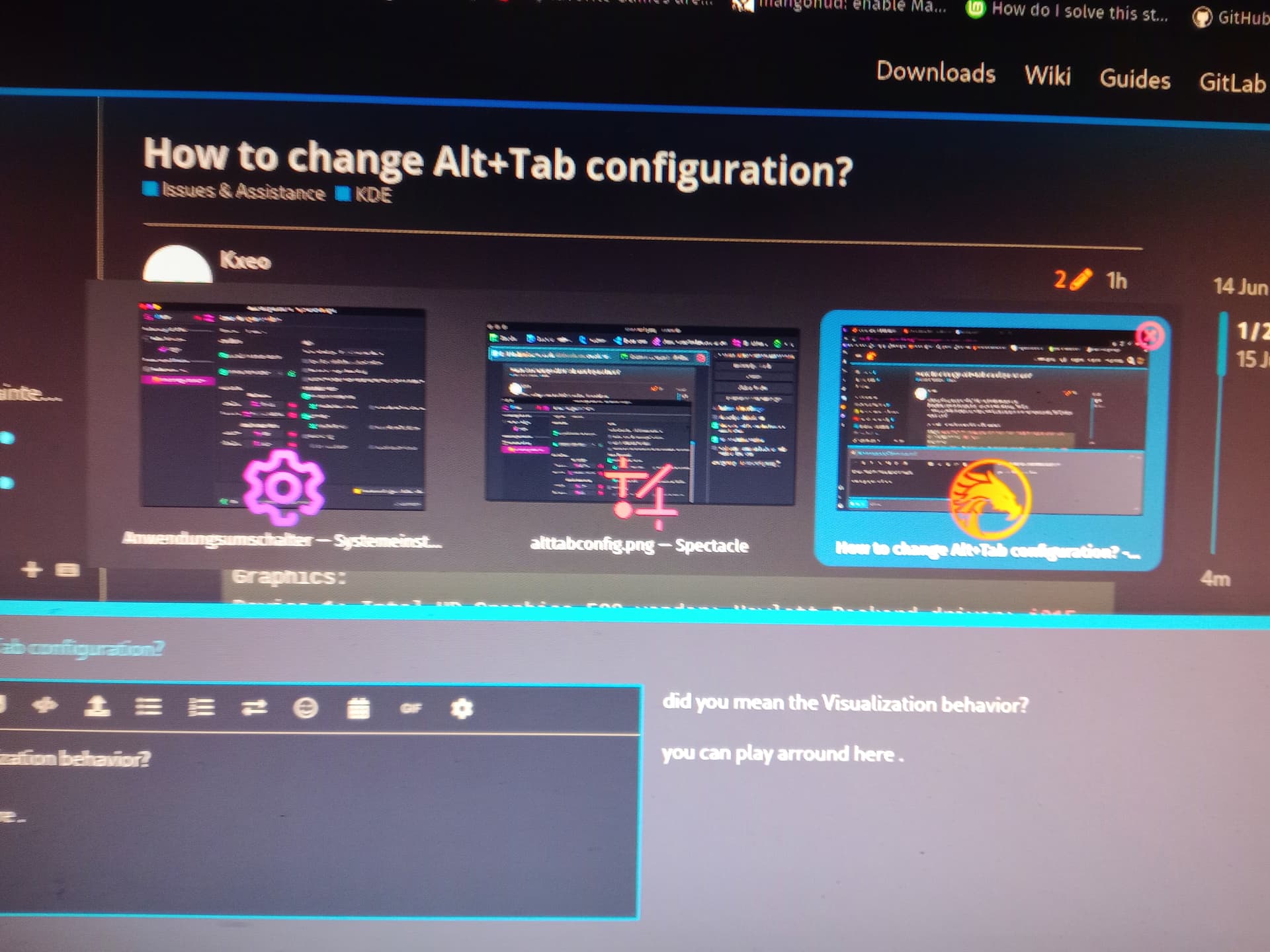 How to change Alt+Tab configuration? - KDE - Garuda Linux Forum