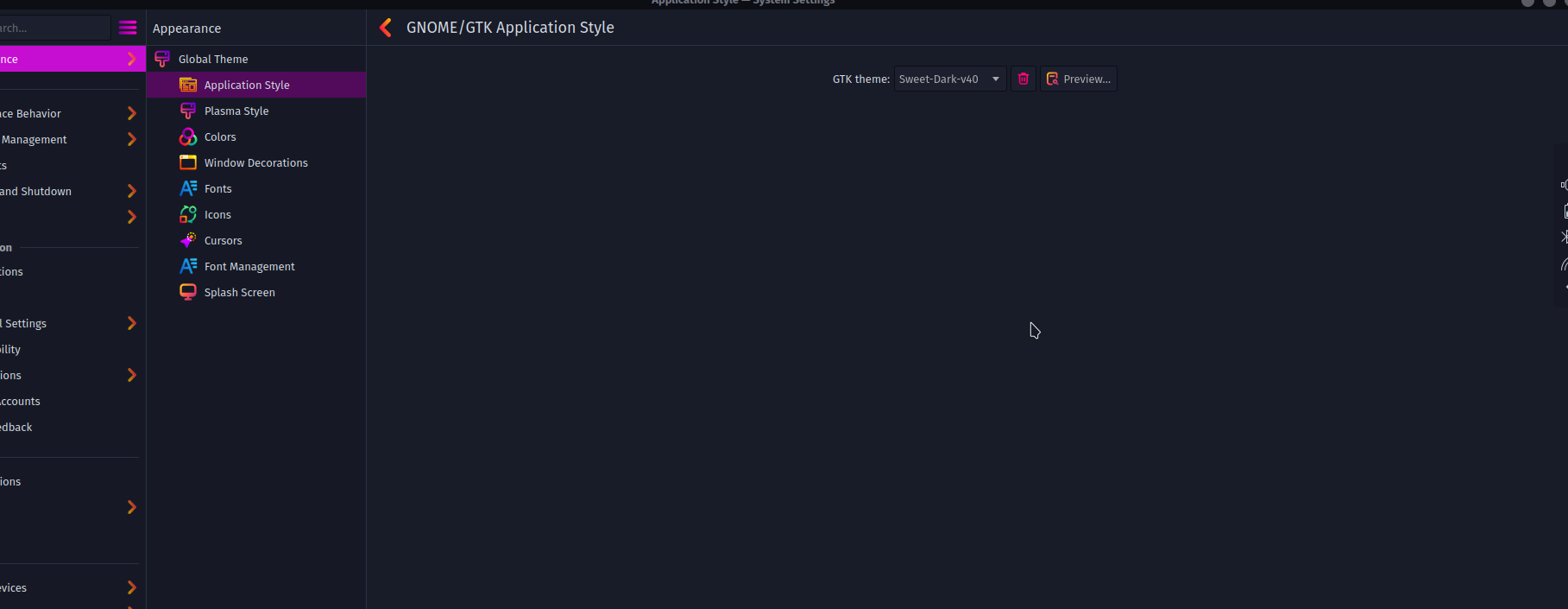 Some GTK apps not following sweet dark theme. 🥹 - Newbies - Garuda ...